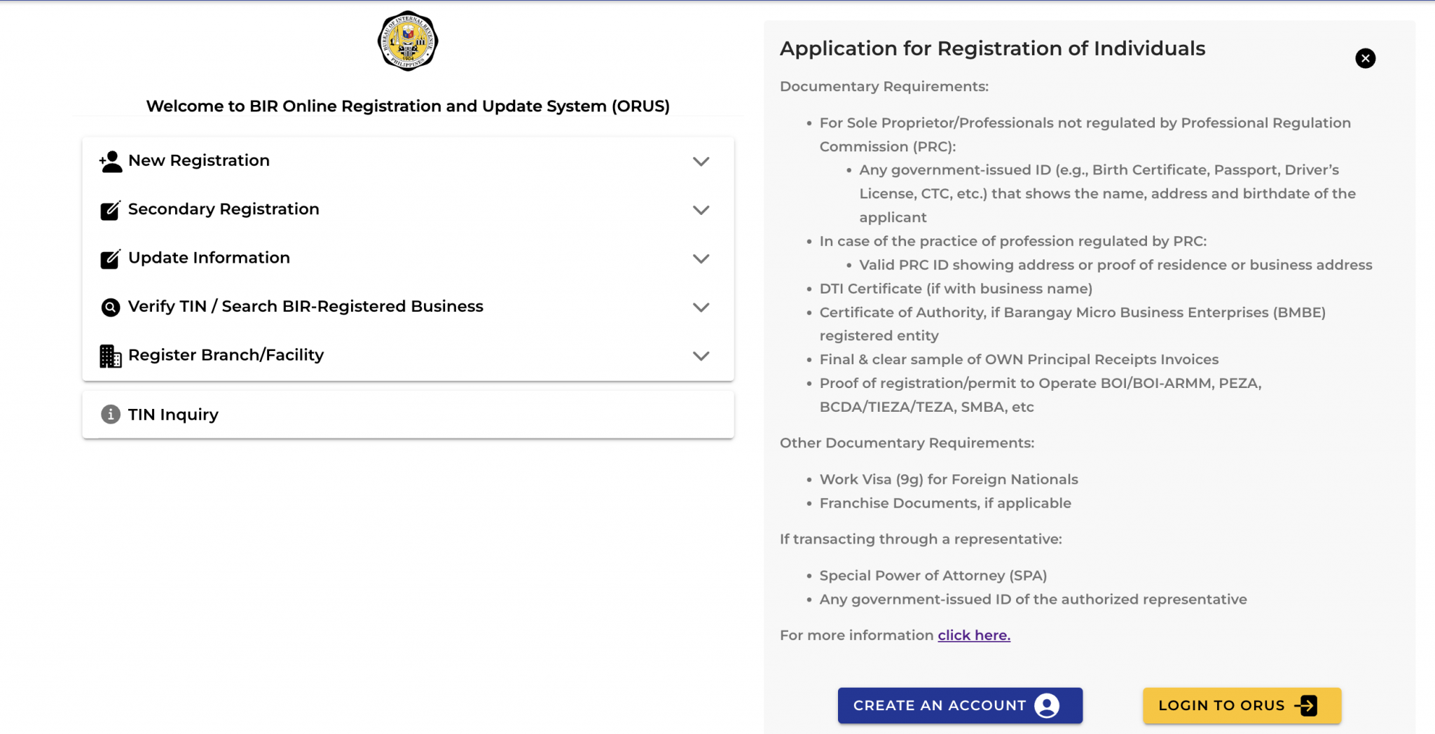 How to Register at ORUS.BIR.GOV.PH: A Step-by-Step Guide | Taxumo - File & Pay Your Taxes in ...